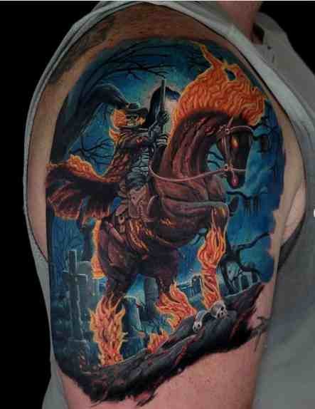 Top 10 Ghost Rider Tattoo Design Ideas - Tattoo Twist