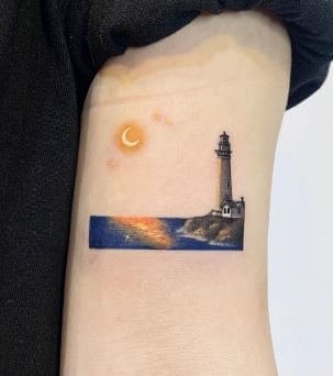 68 Awesome Night Sky Tattoos You Haven't Seen Before - Tattoo Twist