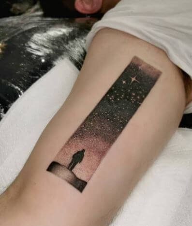68 Awesome Night Sky Tattoos You Haven't Seen Before - Tattoo Twist