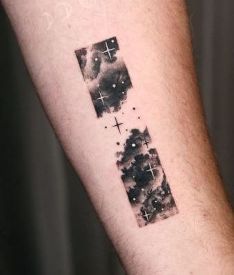 68 Awesome Night Sky Tattoos You Haven't Seen Before - Tattoo Twist